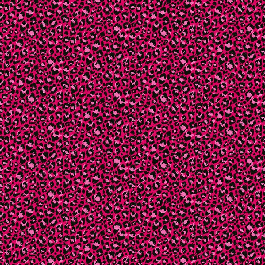 Jewel Tones 2403P Leopard Print Hot Pink by Makower fabrics - Quilters Den