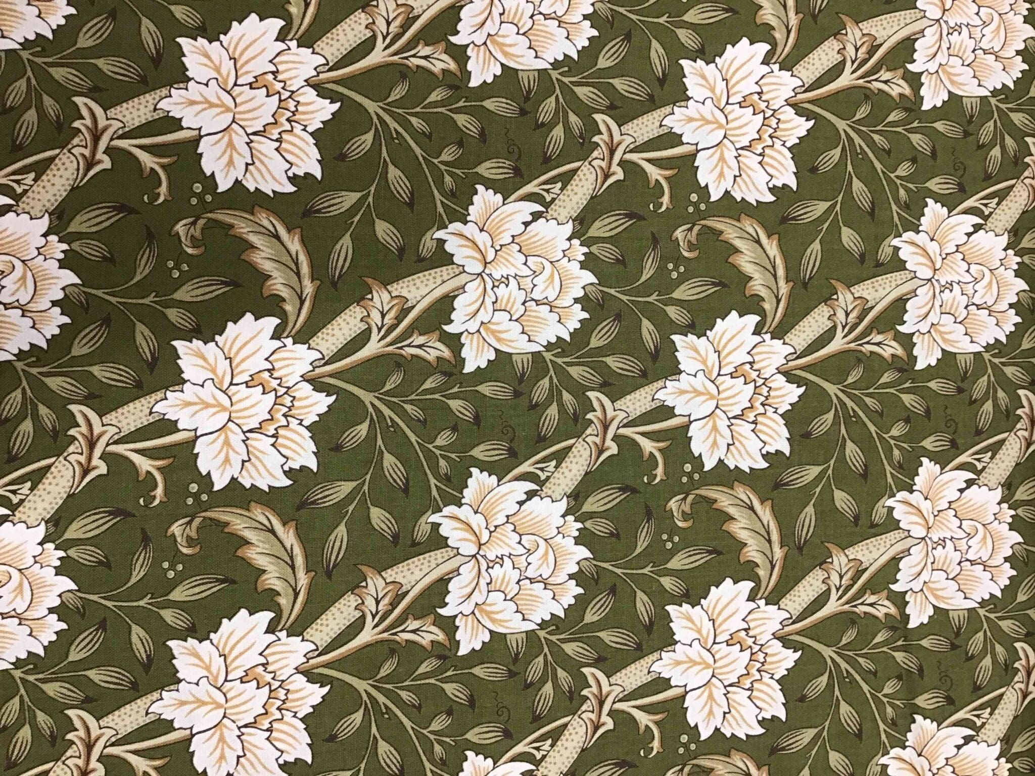 Morris Manor 8391 12 Sage by Barbara Brackman for Moda fabrics ...